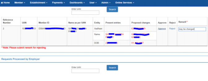 EPF Date of Birth/Name Correction Form and Procedure PDF - InstaPDF