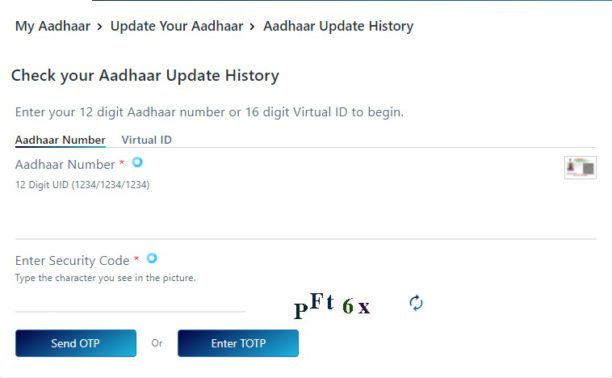 Aadhaar Update History PDF - InstaPDF