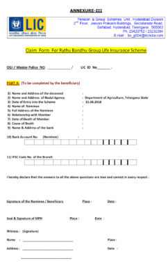 Rythu Bandhu Application Form 2025 PDF - InstaPDF