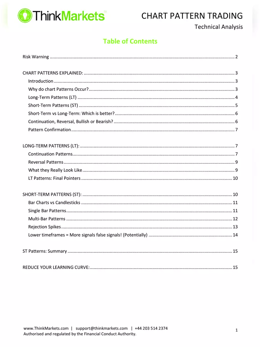 Chart Patterns Download Free PDF InstaPDF