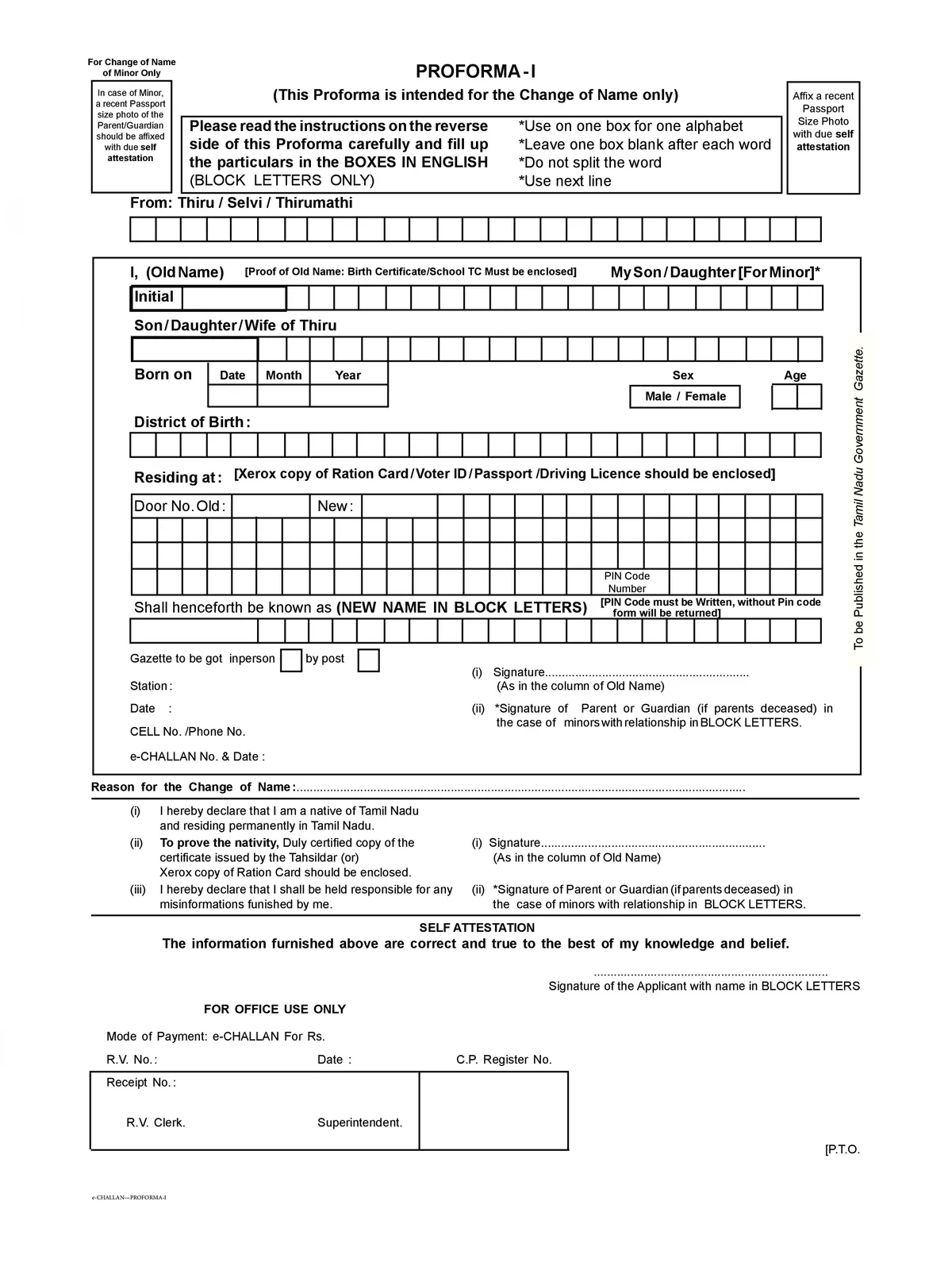 Gazette Name Change Form PDF InstaPDF Gazette Name Change Form PDF InstaPDF